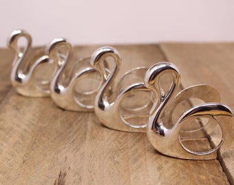 Swan Napkin Rings - Etsy