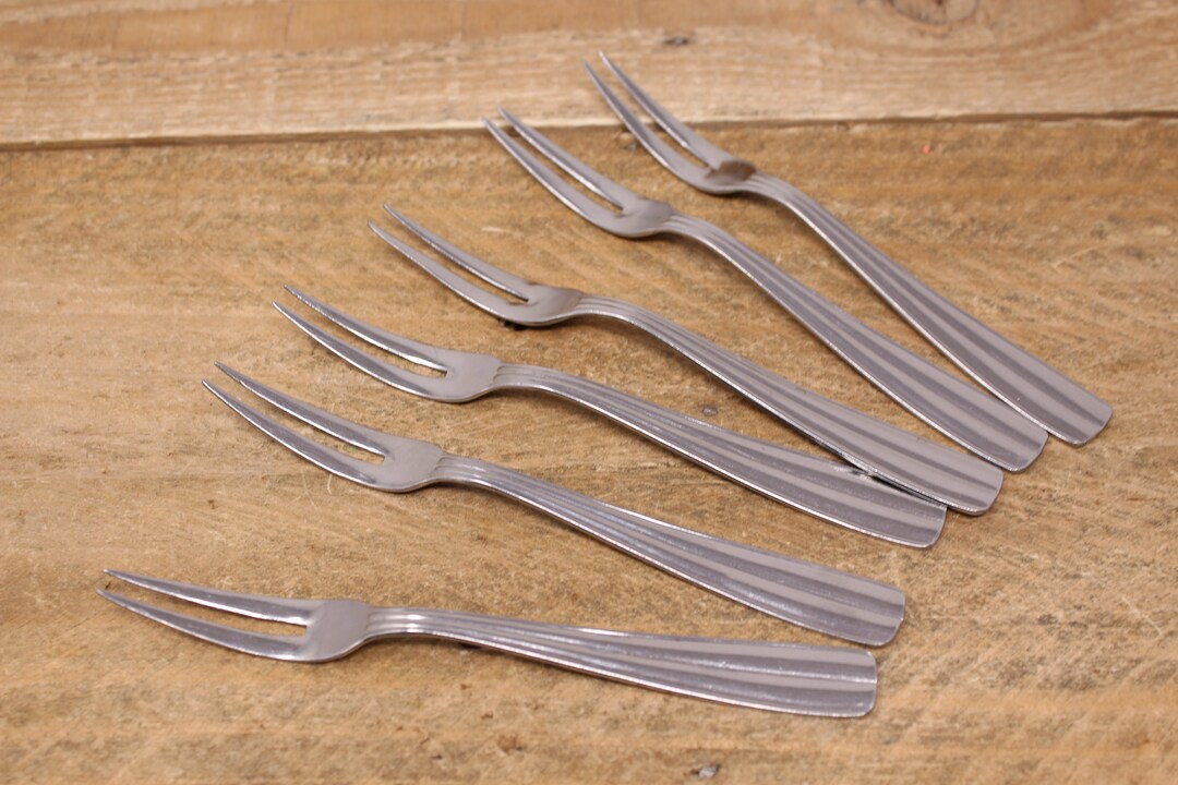 Set of 6 Inox Appetizer / Cocktail / Seafood Forks - Made in France - Etsy