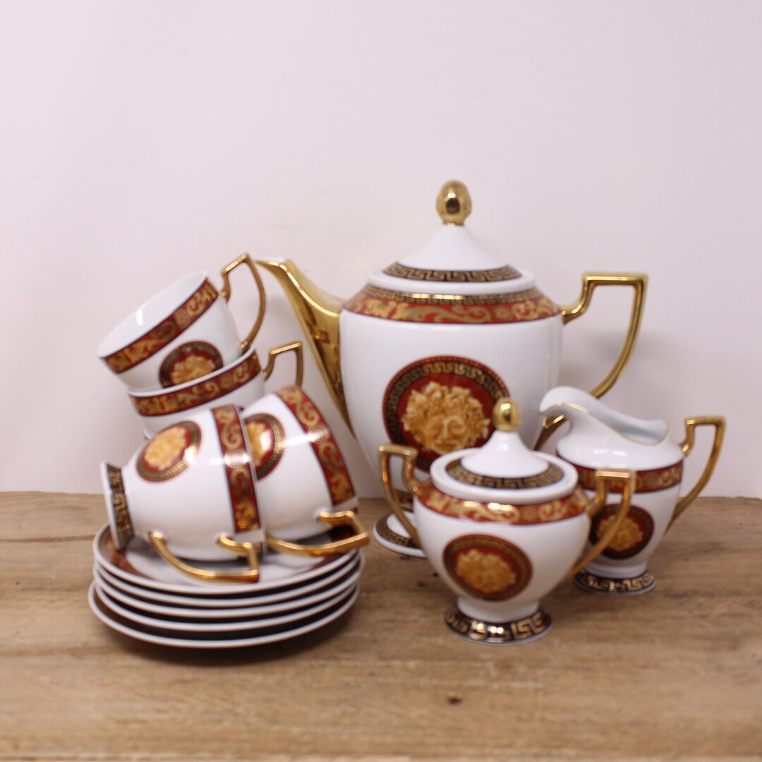 Adeline Fine Porcelain Tea Set - Porcellana Disegno Italiano - Bacchus ...