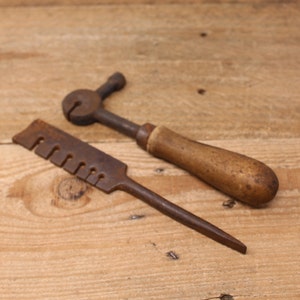 Antique Saw Wrest by Theile & Quack - Slotted Sawtooth Wrest and Saw ...