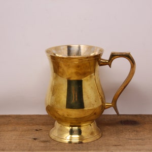 Vintage French Solid Brass Tankard - Made in India - Etsy