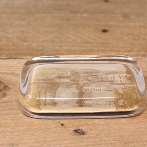 Antique Glass Paperweight - Sepia Photo - Etsy