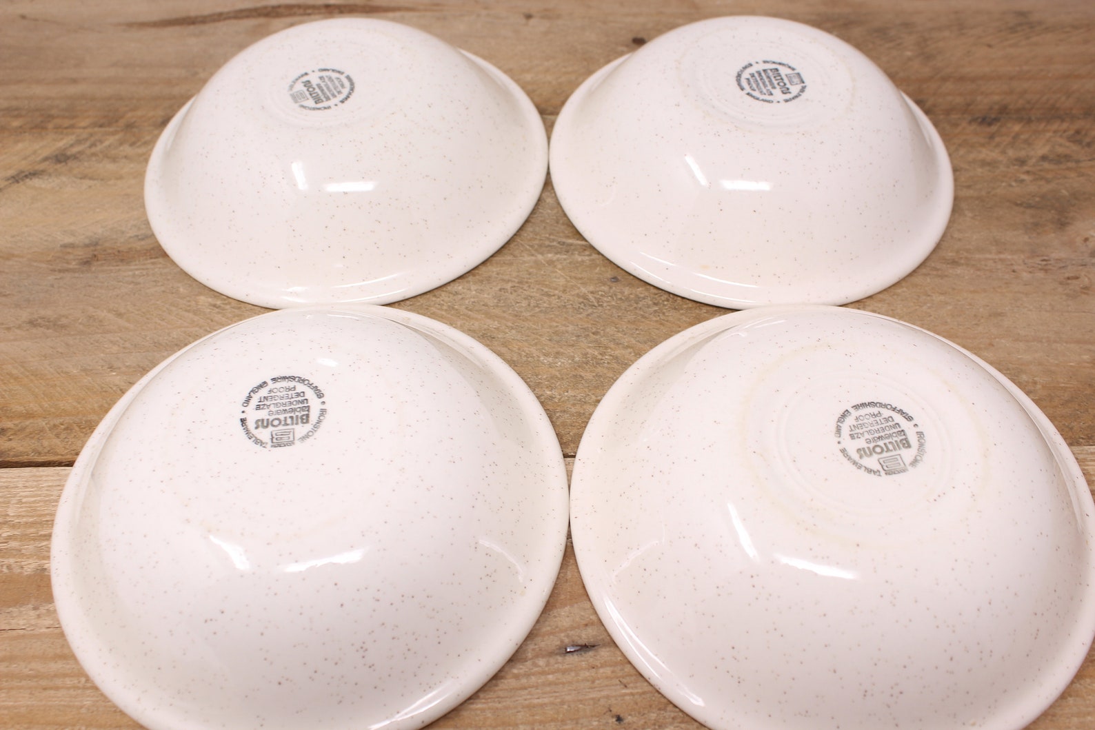 Vintage Biltons Ironstone Cereal Bowls (set of 4) – England - Etsy