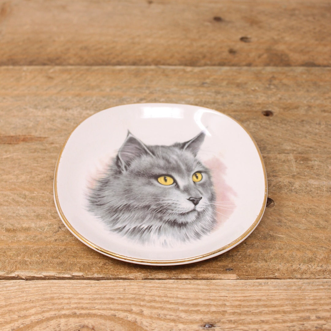 Vintage JH Weatherby Royal Falcon Ware - Cat Face Trinket Dish / Small ...