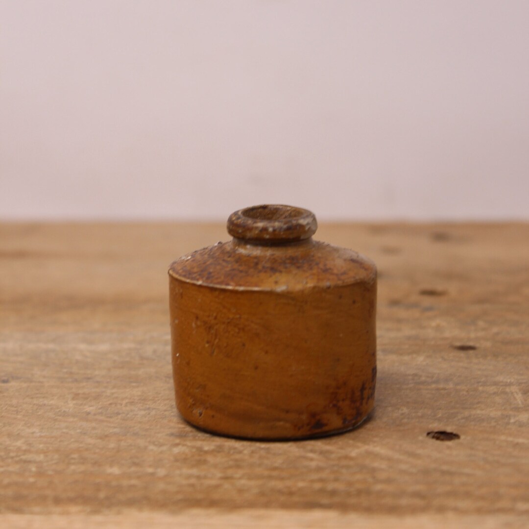 Antique Salt Glazed Stoneware Ink Bottle / Ink Well - Etsy