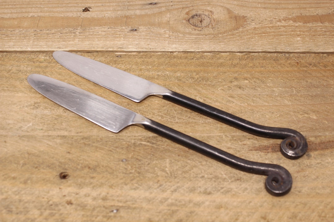 2 Vintage Treble Clef Gourmet Settings New French Solid Knives ...