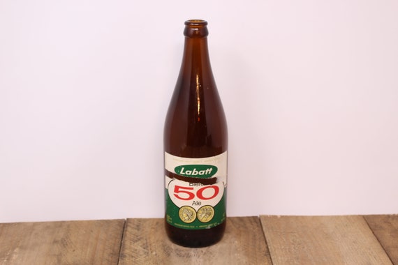 Vintage Labatt 50 Ale 625ml Beer Bottle Paper Label | Etsy