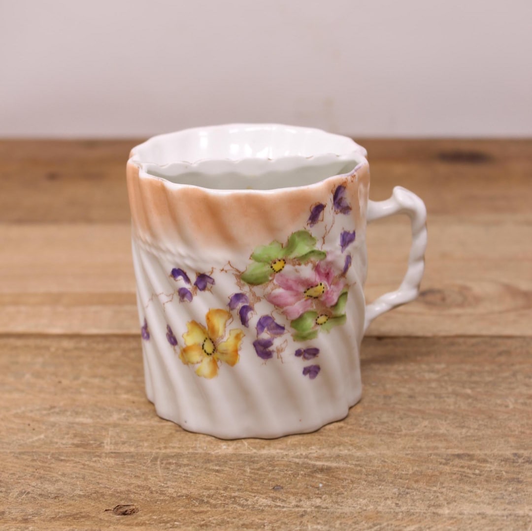 Antique Porcelain Mustache Guard Cup / Shaving Mug - Etsy