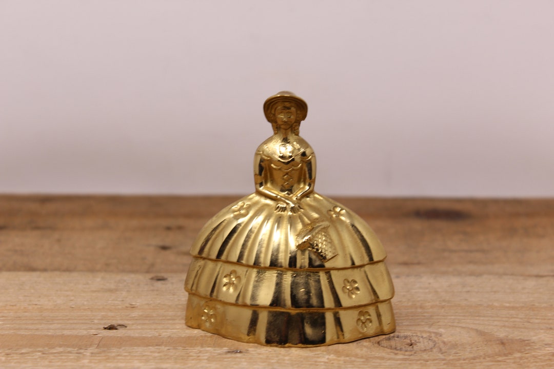 Vintage Brass Southern Bell / Victorian Lady Figurine Bell - Etsy