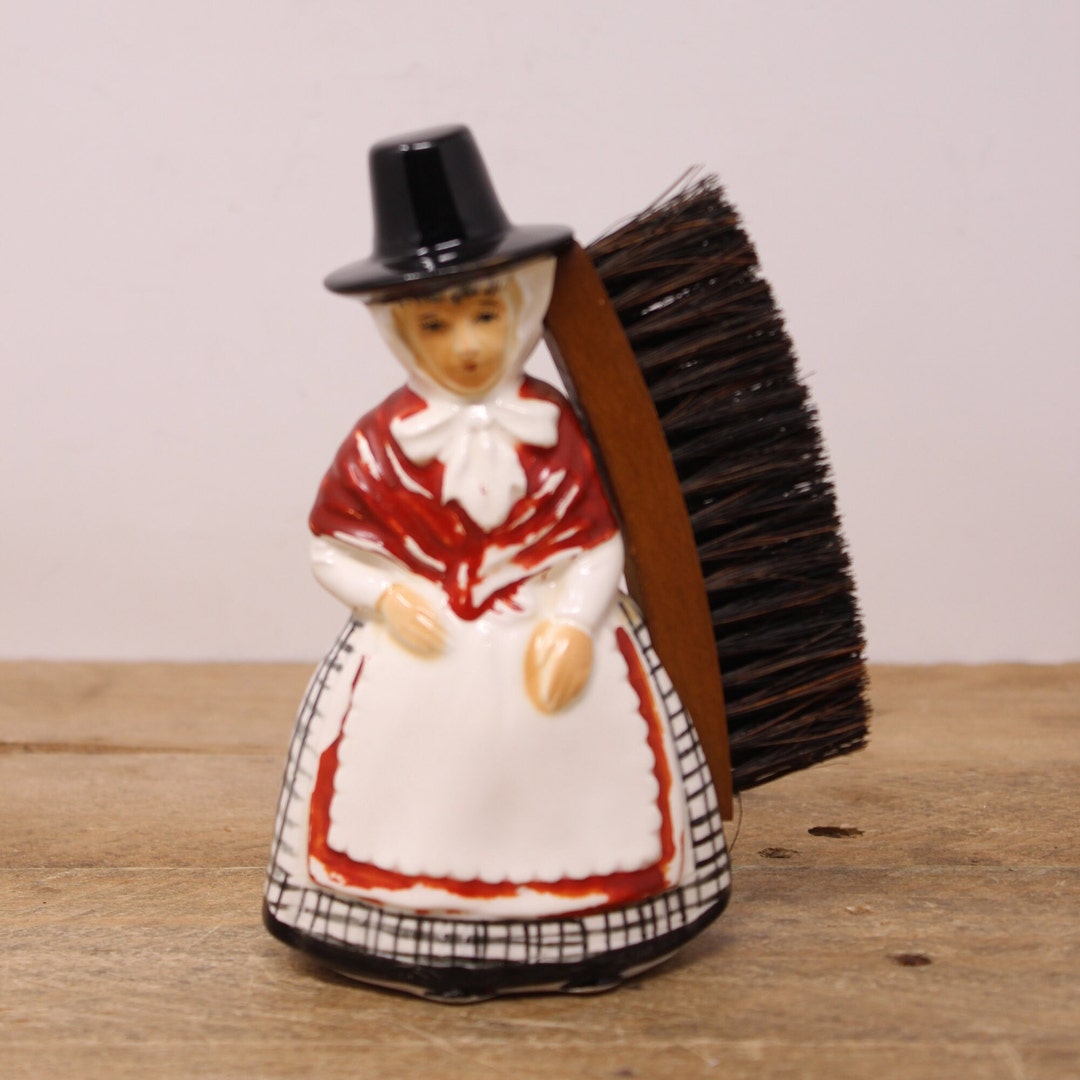 Vintage Foreign Porcelain Welsh Lady - Jenny Jones - Crumb Brush - Etsy