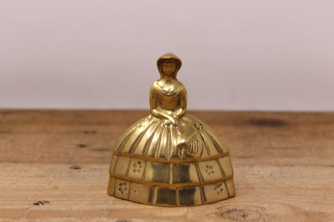 Vintage Brass Southern Bell / Victorian Lady Figurine Bell - Etsy