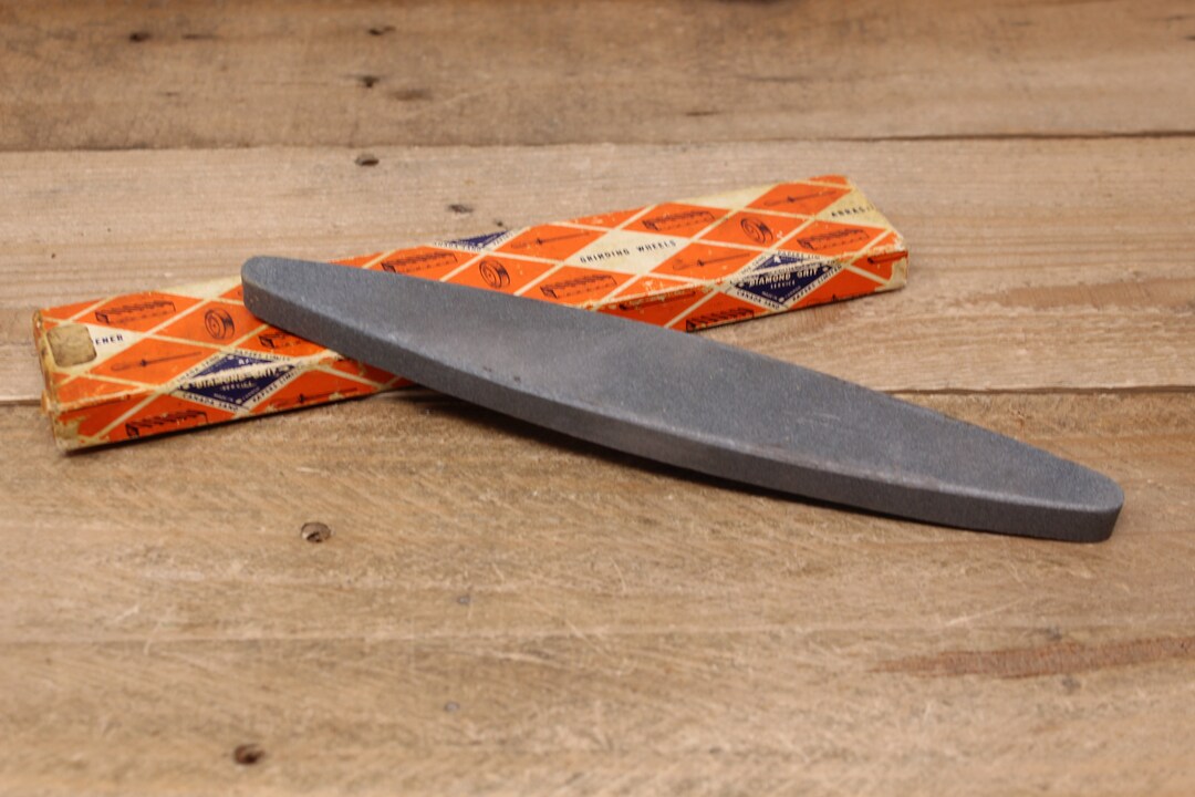Vintage Diamond Grit Scythe Combination Stone With Box - Made in Canada ...