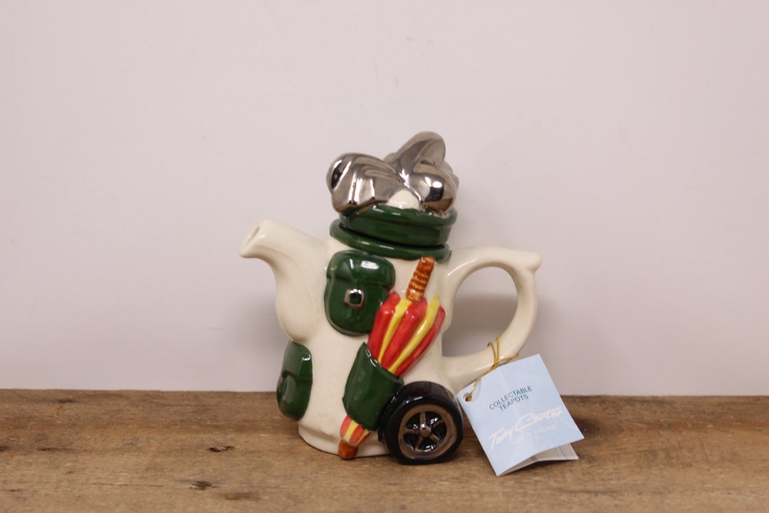 Vintage Tony Carter - Golf Bag - Small Collectable Teapot - Etsy