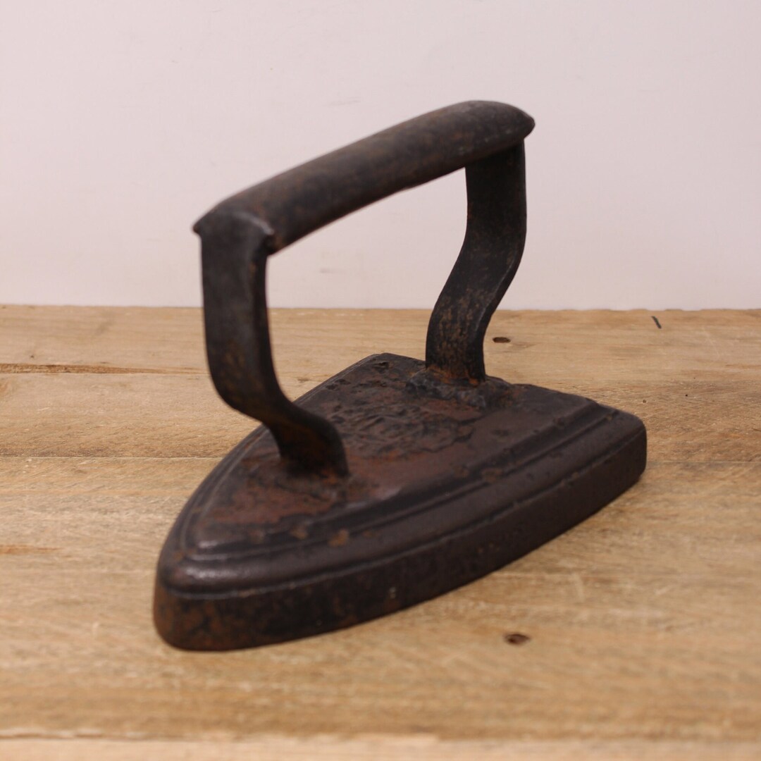 Antique Primitive Flat Iron / Clothes Iron 6 Doorstop - Etsy