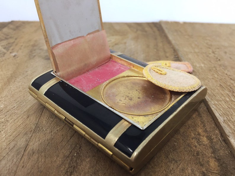 Art-deco Cigarette Case & Mirror Compact Case Ca. 1920/30s | Etsy