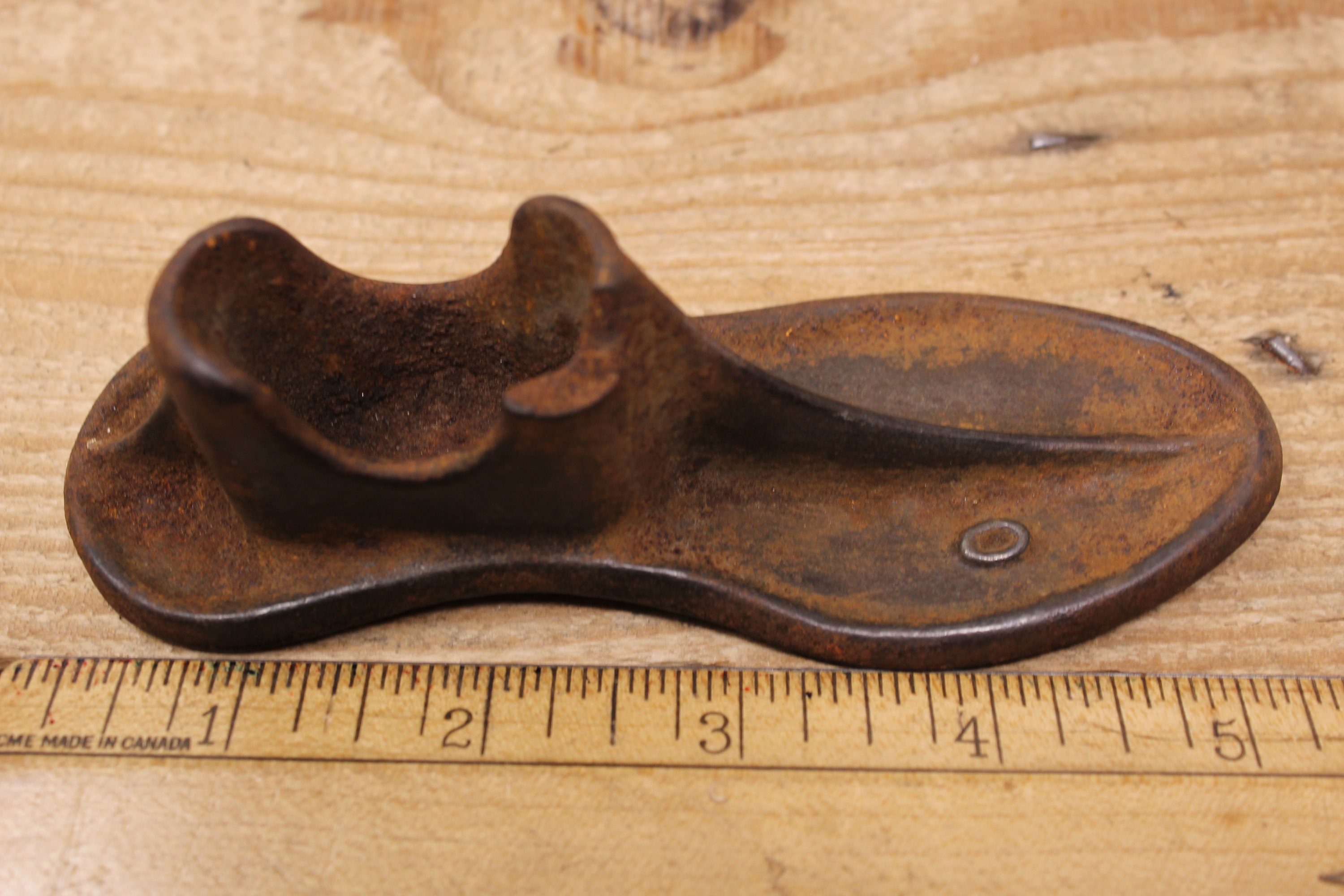Antique Cast Iron Shoe Last Form - Iron Cobbler Stand - Shoemaker's ...