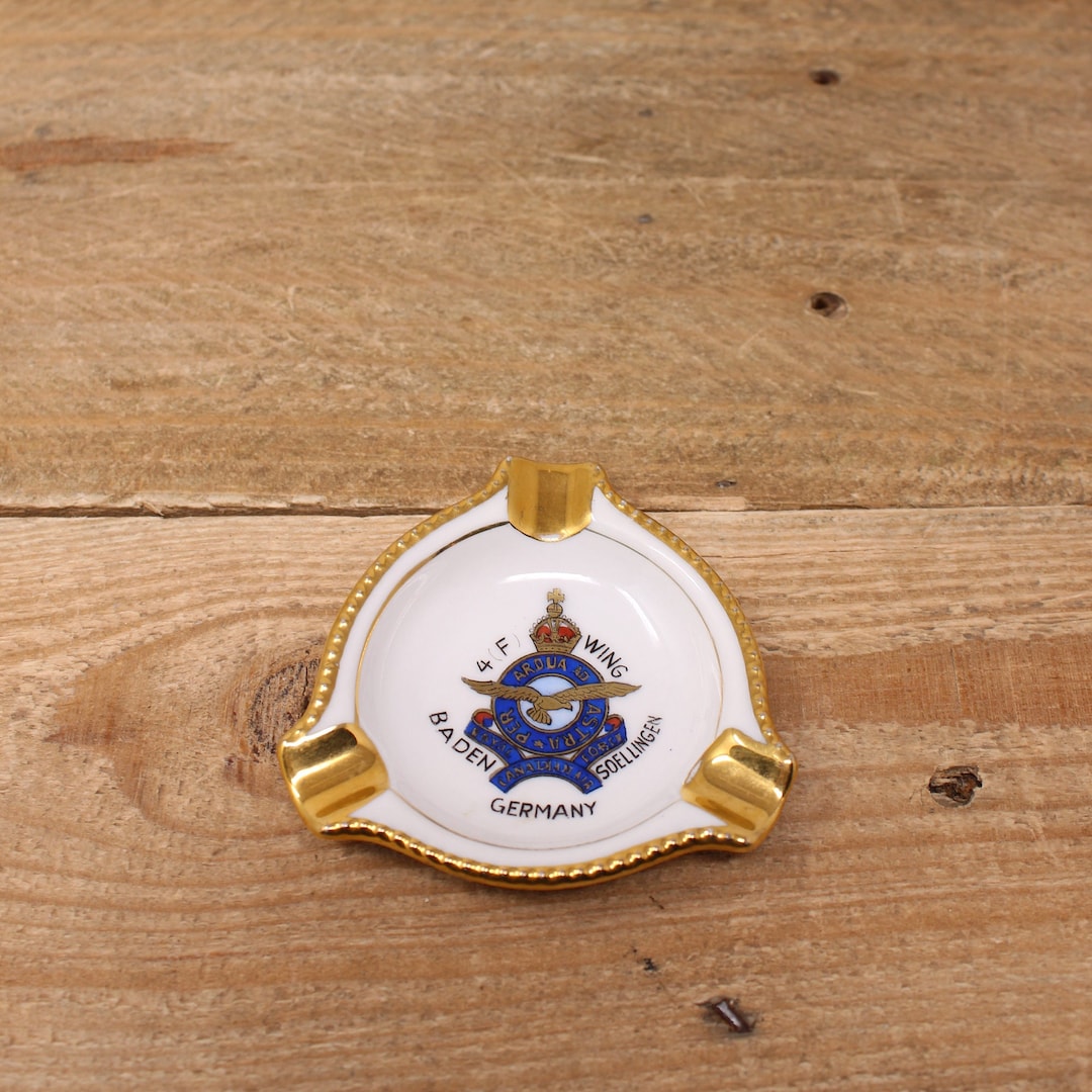 Vintage RCAF Baden Soellingen Germany Mini Ashtray Royal Canadian Air ...