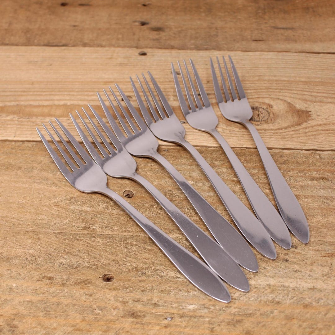 Vintage "mooncrest" - Oneida Stainless - 6 Dinner Forks / Replacement ...