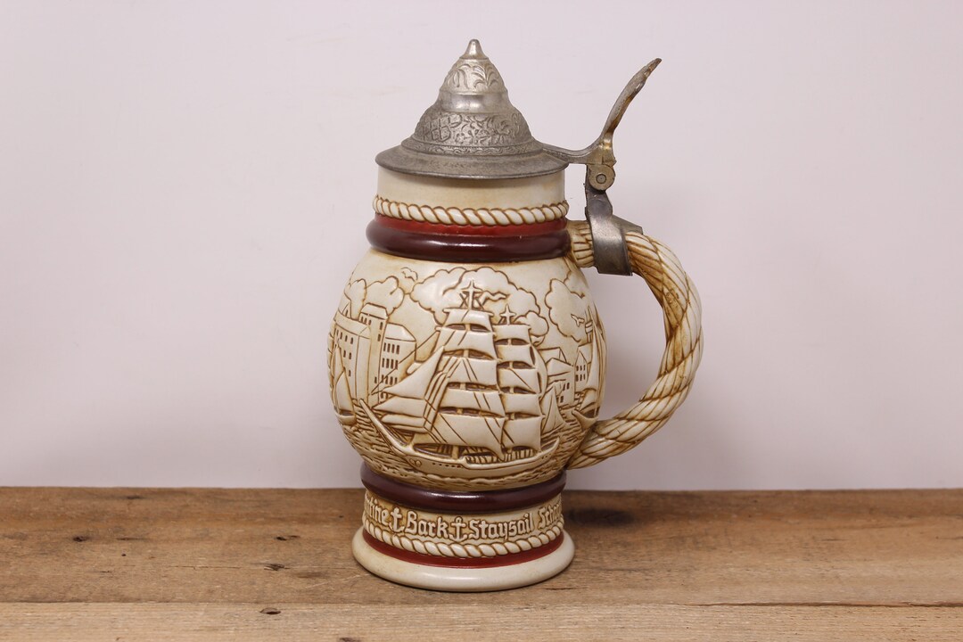 Vintage Avon Steam Locomotive Lidded Stein - 1983 - Brazil - Etsy