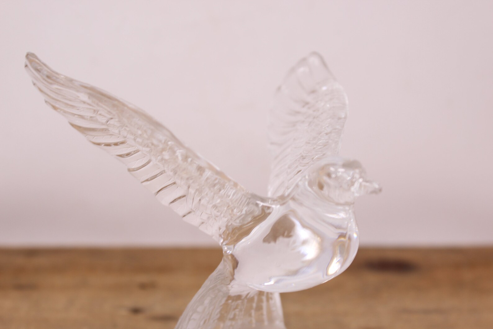Vintage Cristal D'arques Crystal Flying Bird Figurine - France - Etsy