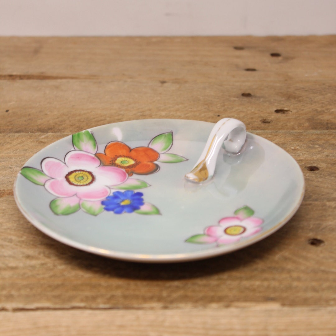 Vintage Noritake Morimura - Lemon Serving Dish - Green Lusterware Lemon ...