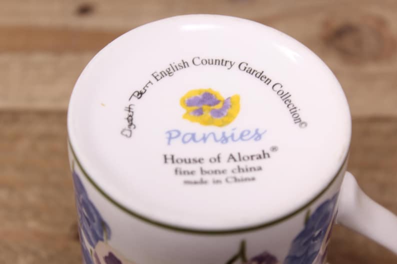 Vintage Elizabeth Berry - Pansies - House of Alorah - English Country ...