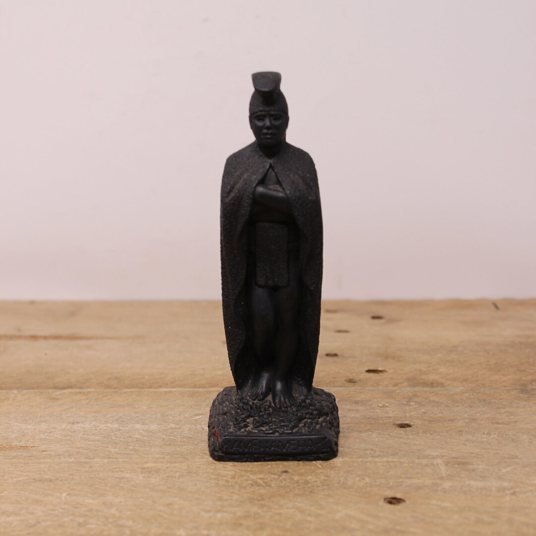 Vintage Coco Joe - Hawaiian King Kamehameha - Lava Figurine - Etsy