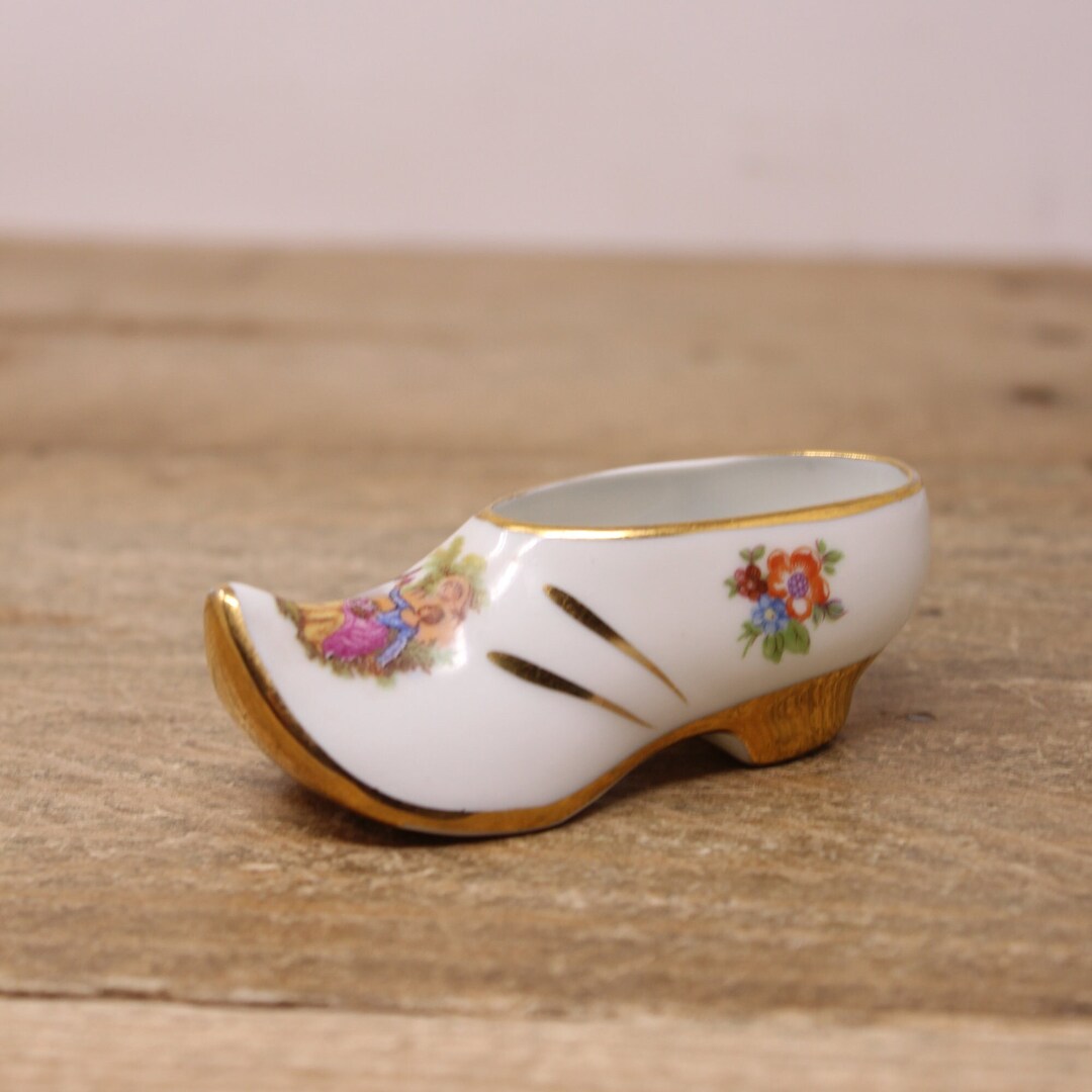 Vintage Limoges Porcelain Miniature Shoe - France - Etsy