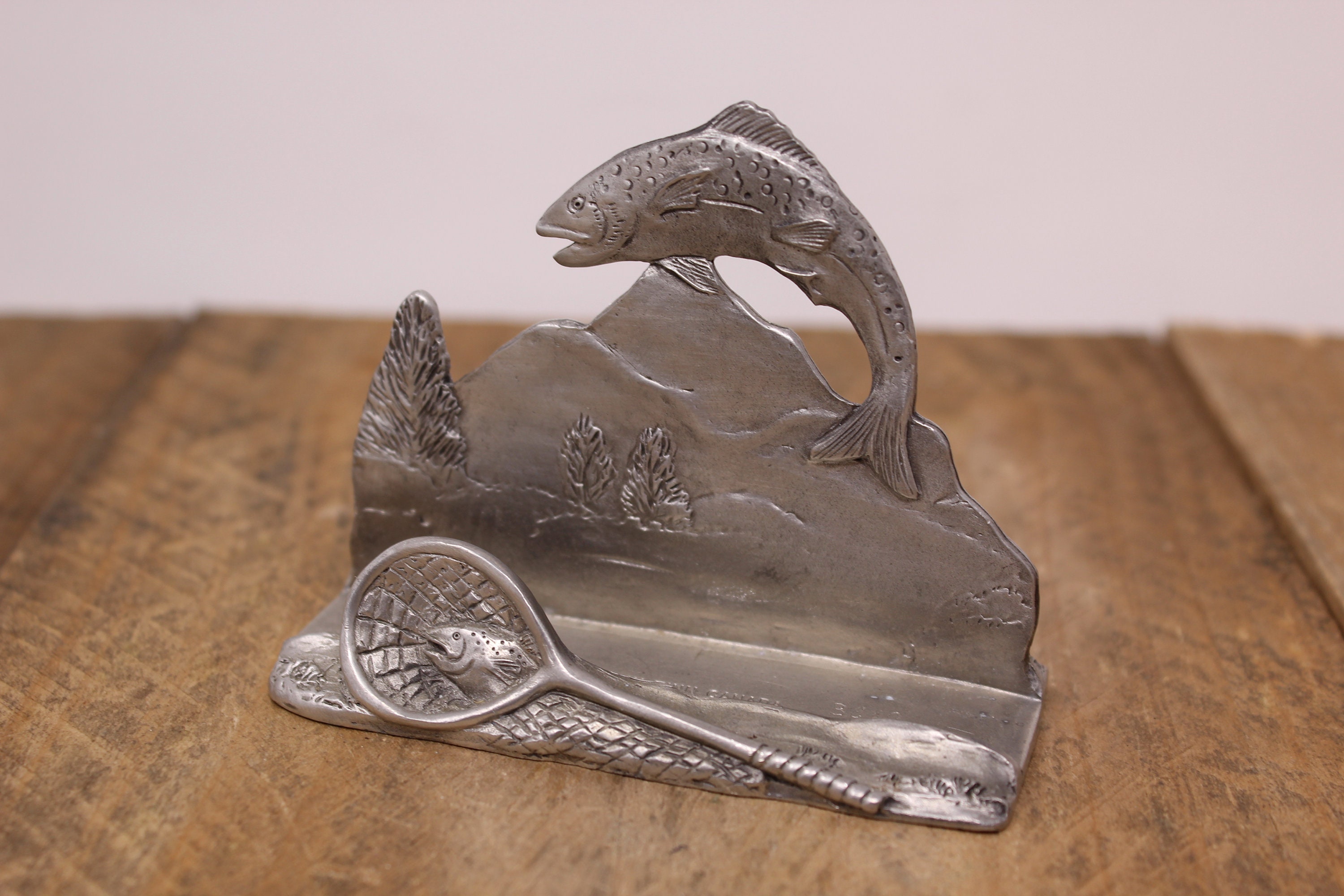 Vintage Seagull Pewter Letter Holder / Business Card Holder | Etsy