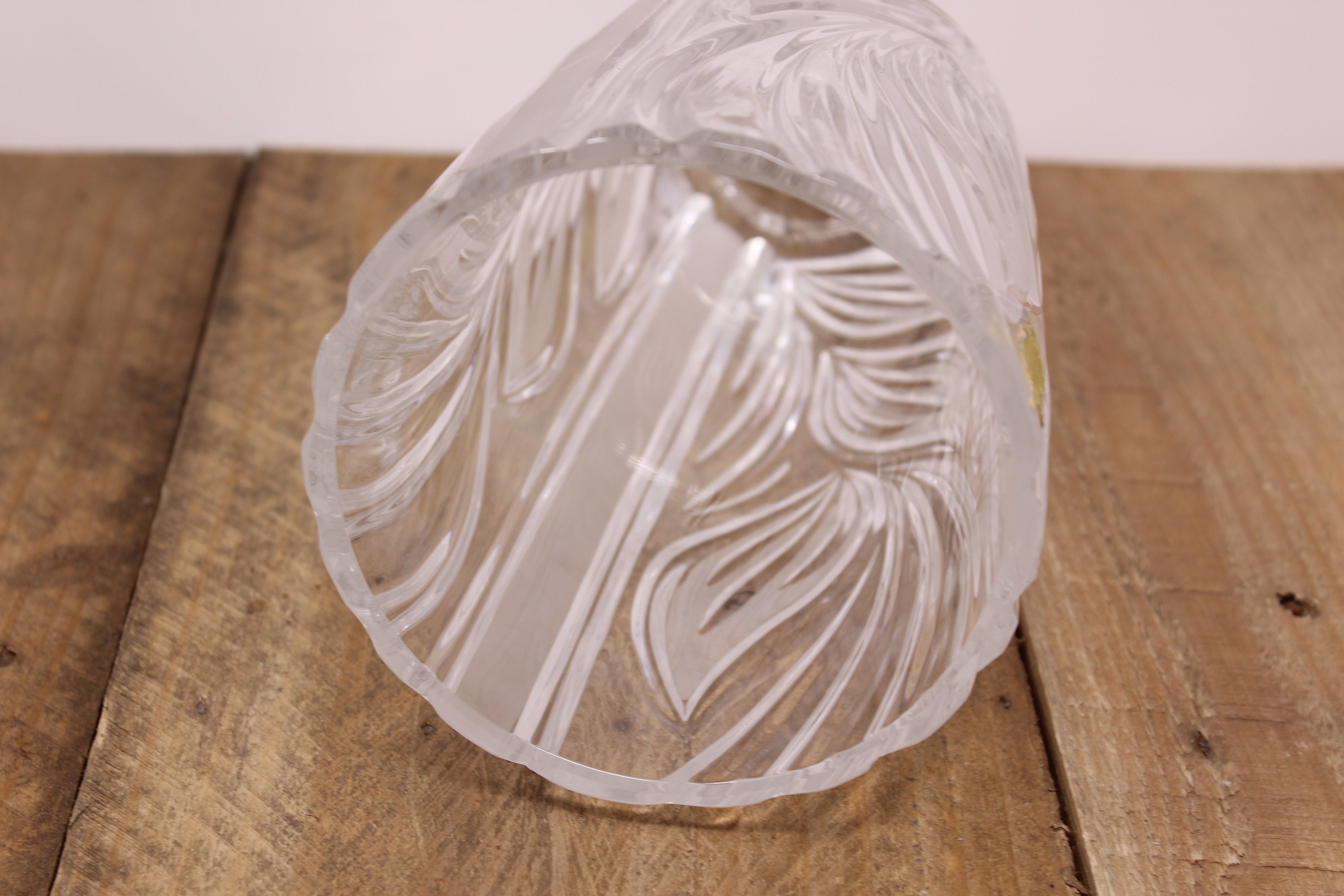Vintage Heavy Imperlux Crystal Vase - Etsy
