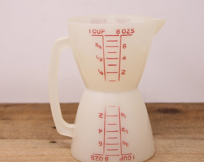 Vintage Tupperware Double Measuring Cup 680 - Etsy