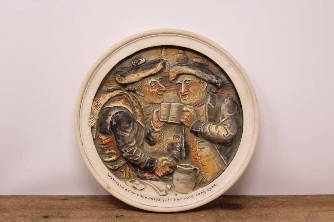 Vintage Original Arthur Osborne 3D Raised Ivorex Wall Plaque - Bar ...