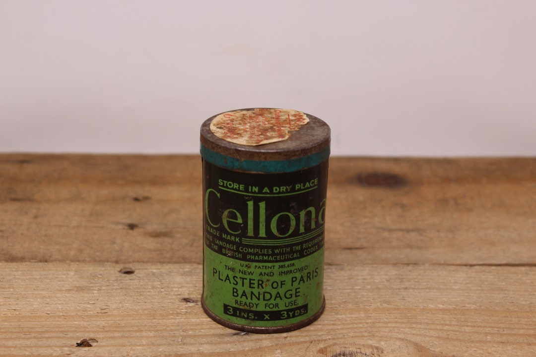 Vintage - Cellona Plaster of Paris Bandage - Metal Collectable ...