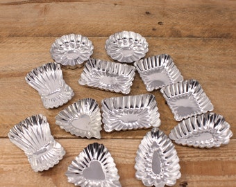 Set of 17 Round Fluted Metal Tart Tins Sweden - Etsy