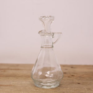 Vintage Clear Glass Dressing / Oil / Vinegar Cruet Bottle - Etsy