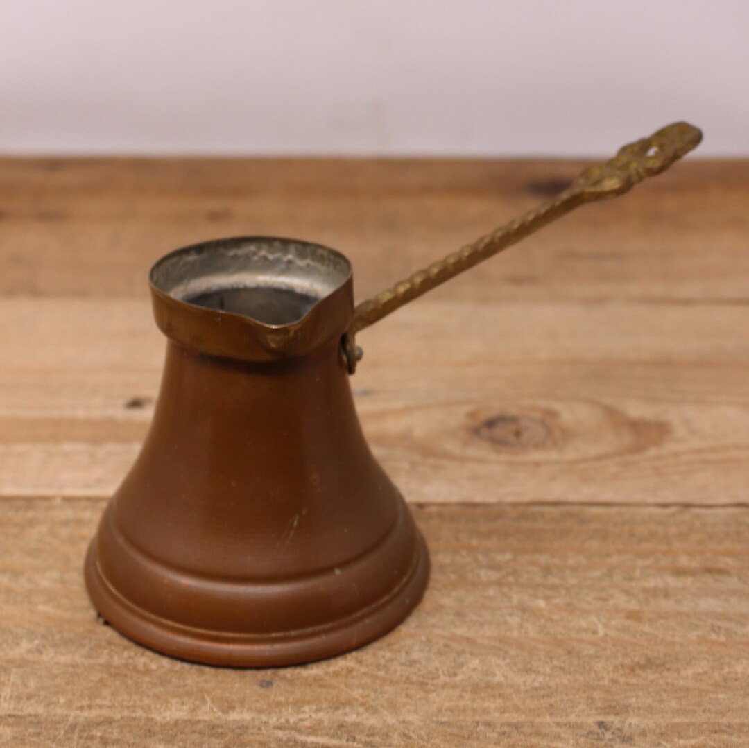 Vintage Copper Cesve / Ibrik With Brass Handle - Etsy