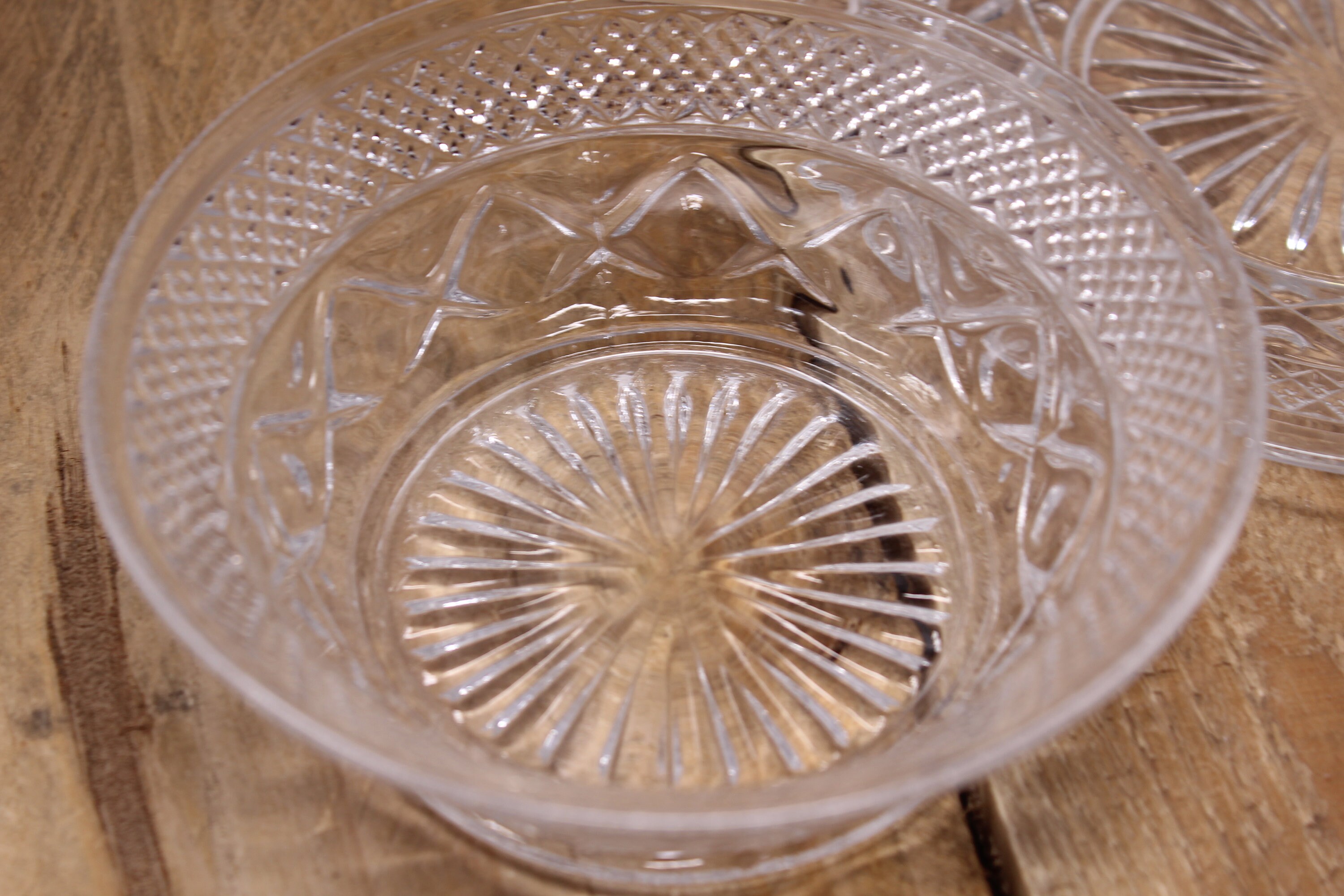 Vintage Imperial Glass Ohio - Cape Cod Pattern Pressed Glass Mayonnaise ...