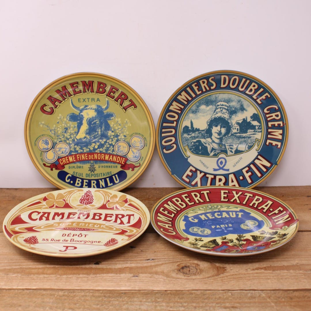Vintage BIA Cordon Bleu Camembert Cheese Plates - Set of 4 - Etsy