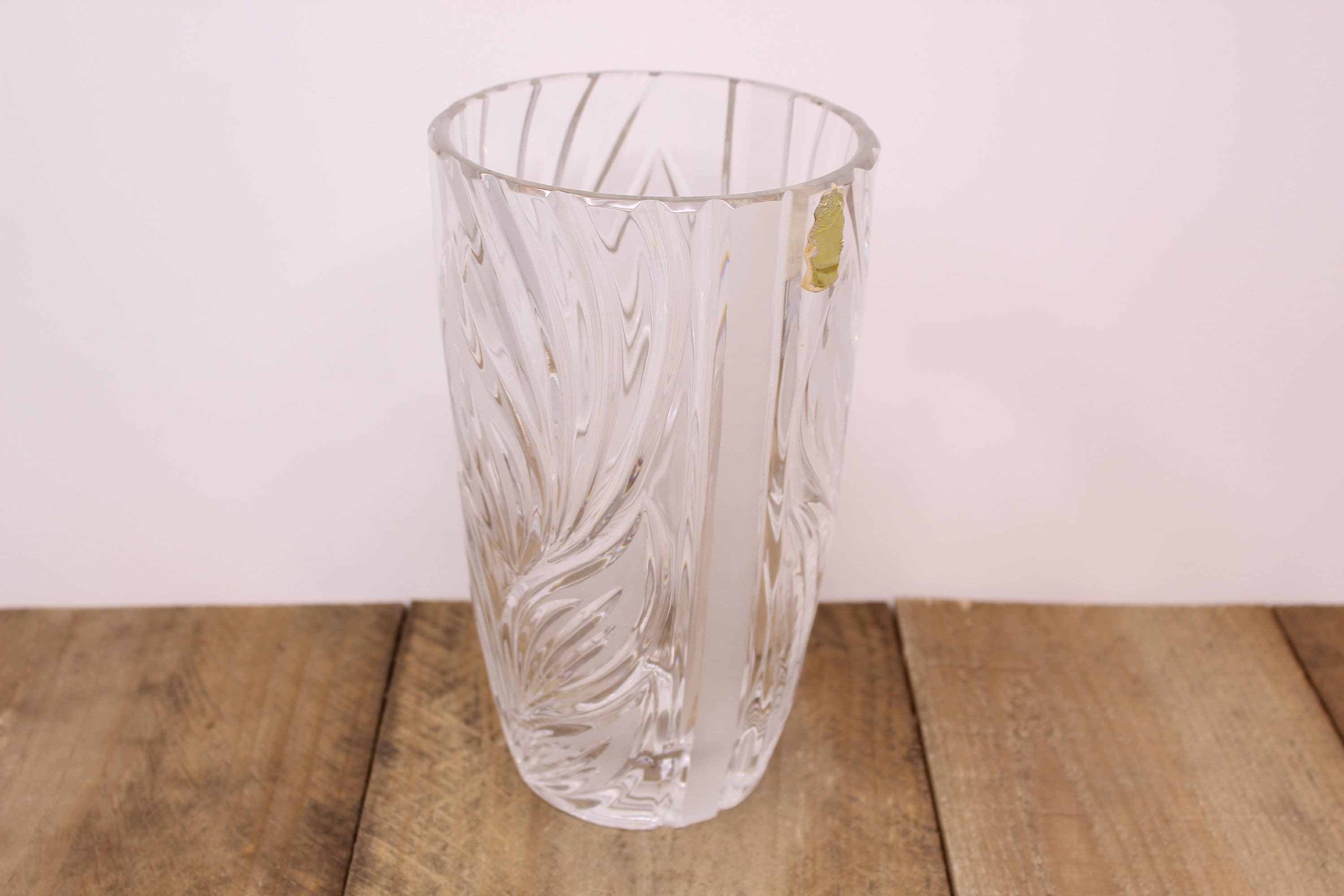 Vintage Heavy Imperlux Crystal Vase - Etsy