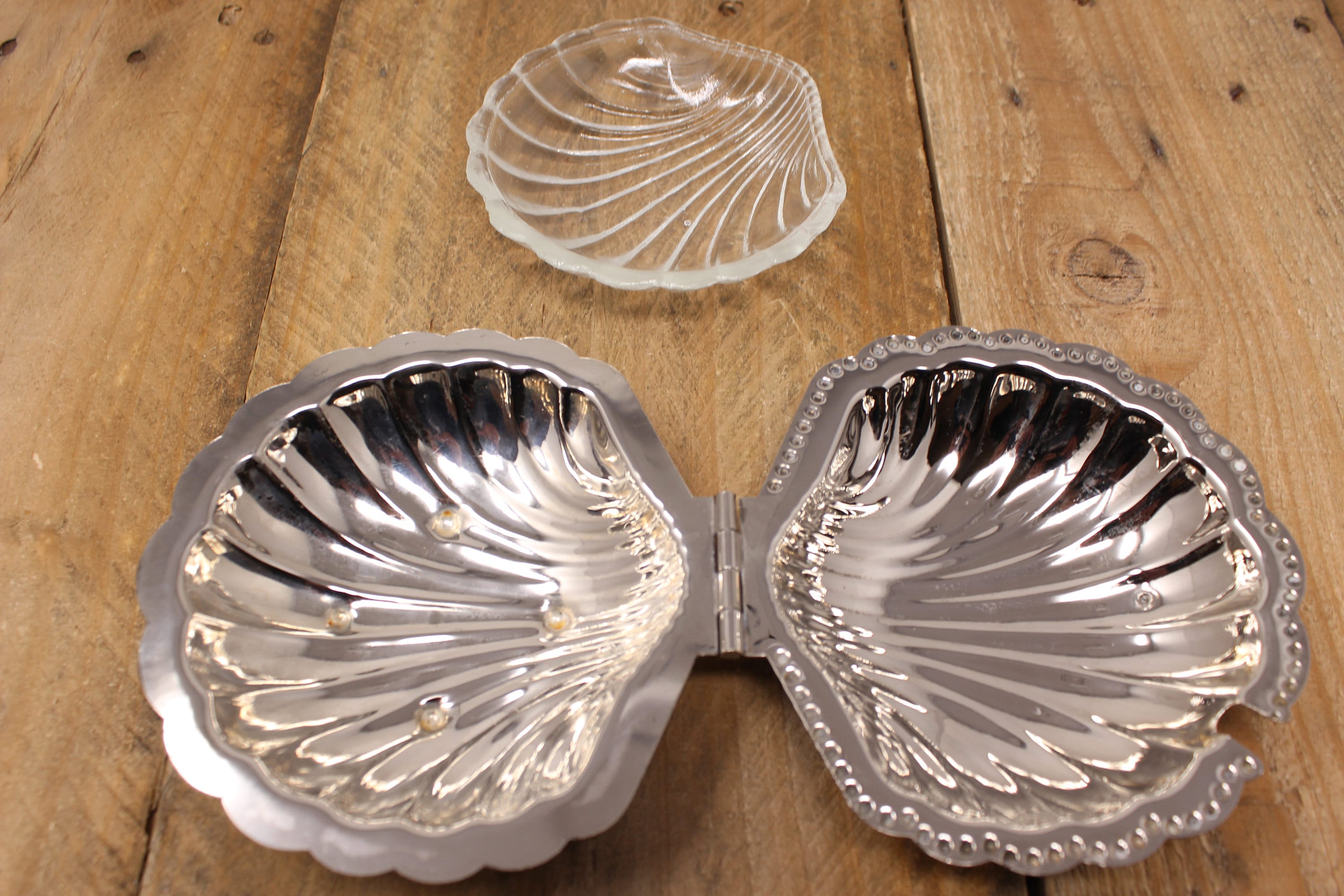 Vintage Leonard Silver Plate Clam Shell Serving Dish - Etsy