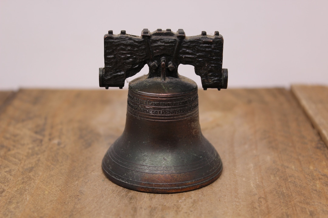 Vintage Die Cast Bronze Replica Liberty Bell by Penncraft - Etsy