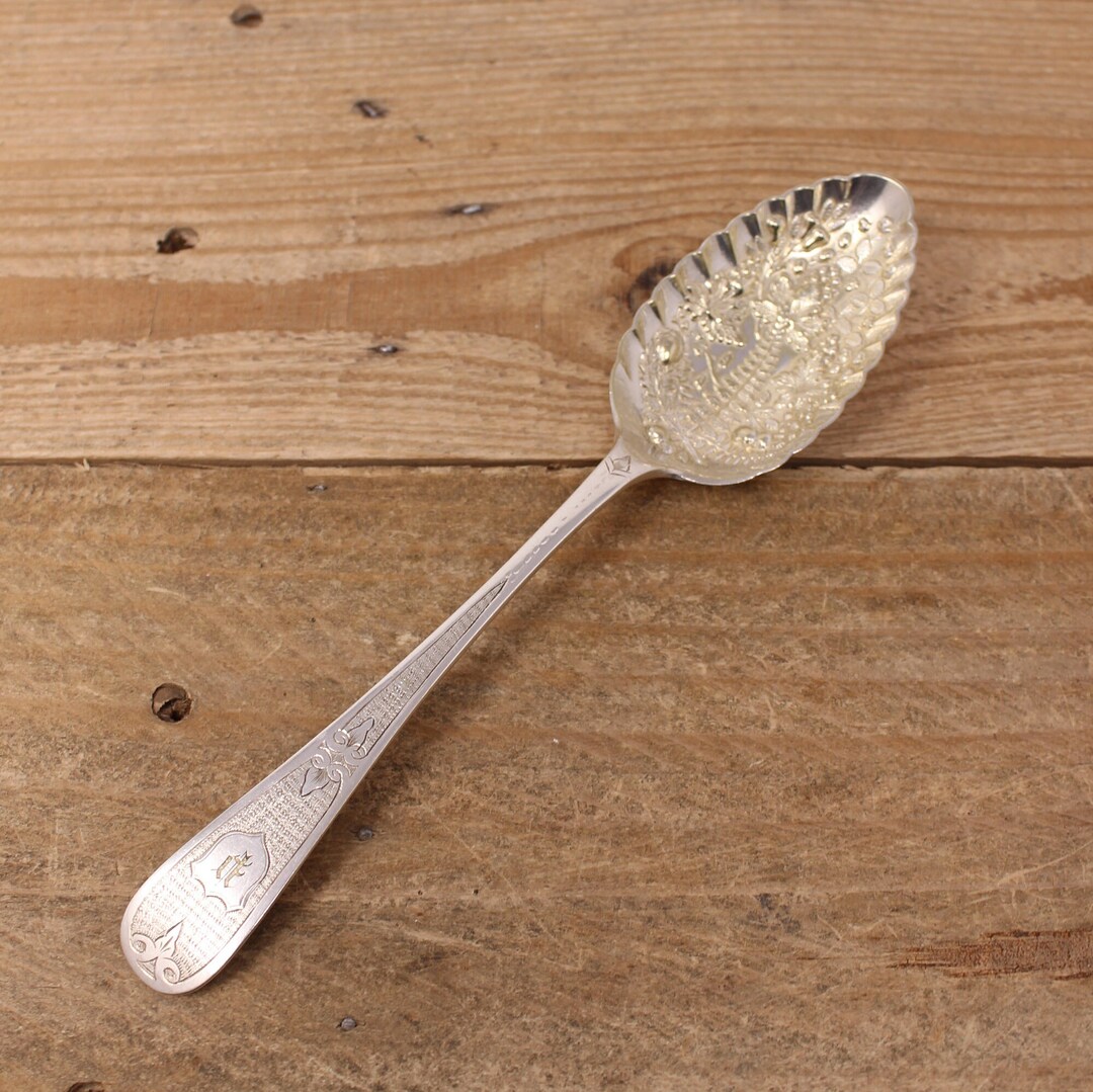 Antique Ainsworth, Taylor & Co - Birmingham - Fruit Serving Spoon - Etsy