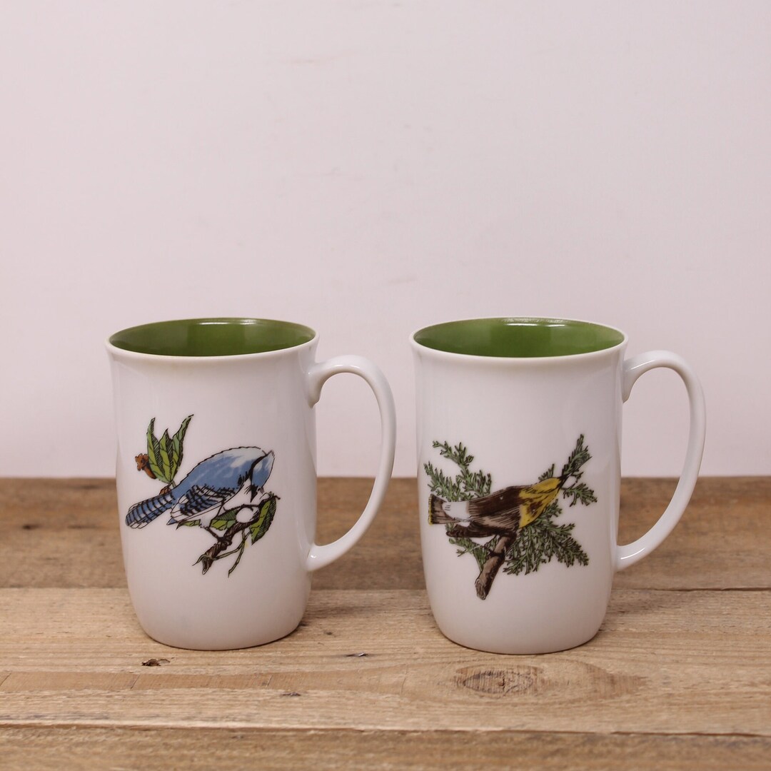 Vintage Neiman Marcus Bird Mugs - Fitz & Floyd Collector Series, Set of ...