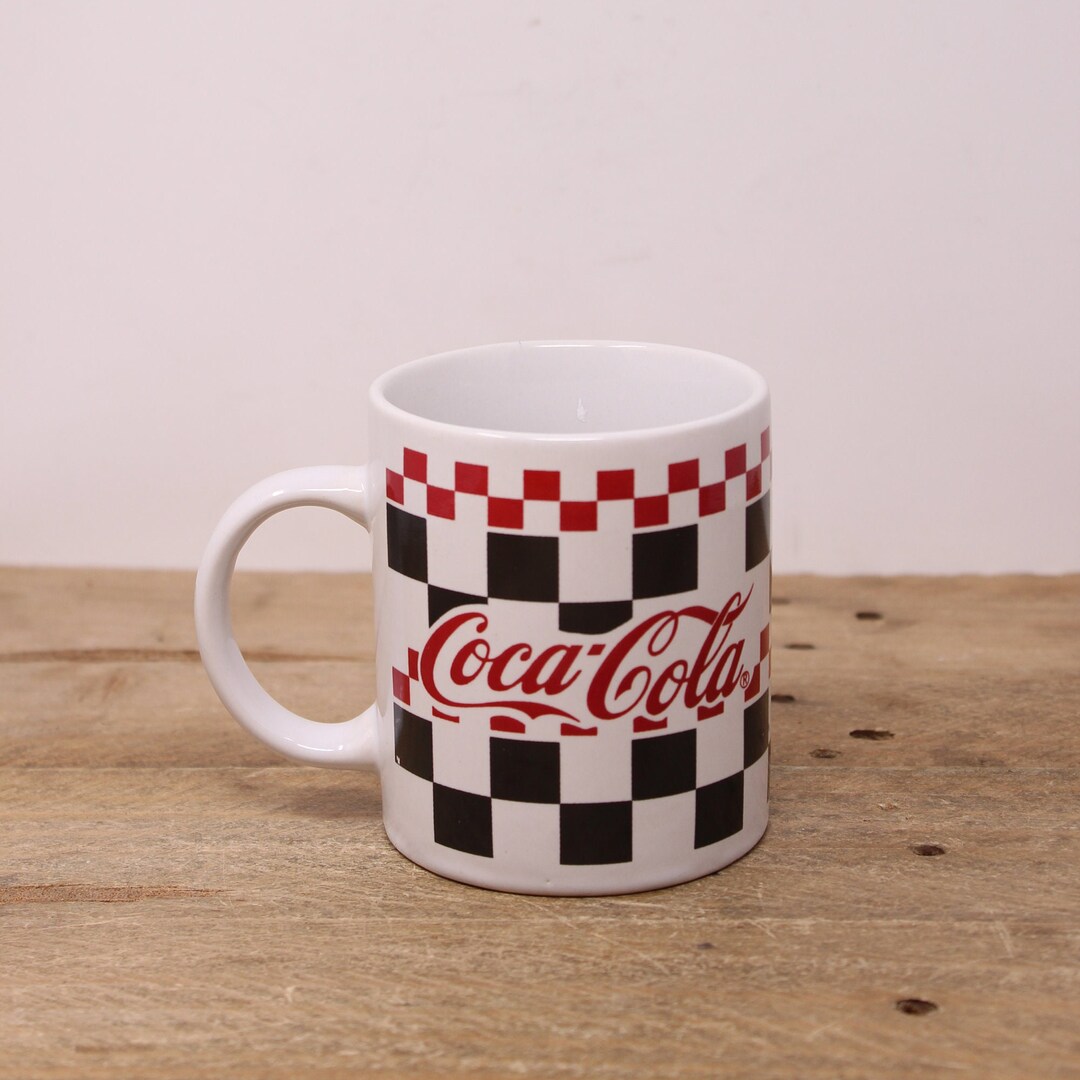 Large Gibson Checkered Coca Cola Mug - Etsy