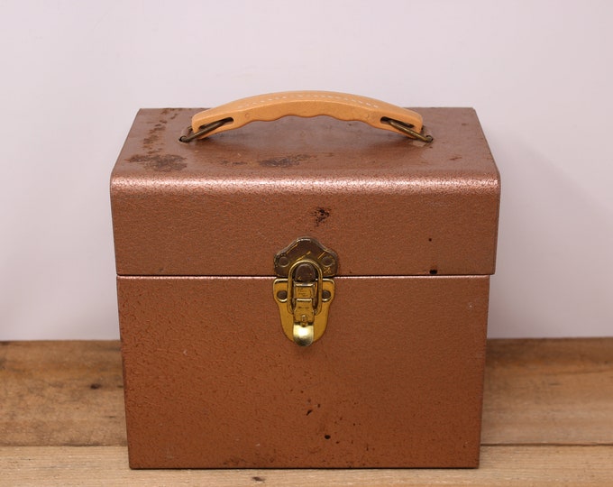 Vintage the Eagle Lock Co. - Metal File Box - Copper Color - Etsy