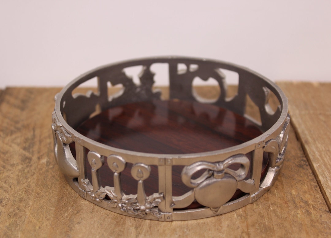 Vintage Seagull Pewter Wine Bottle Coaster - Holiday Design - Etsy