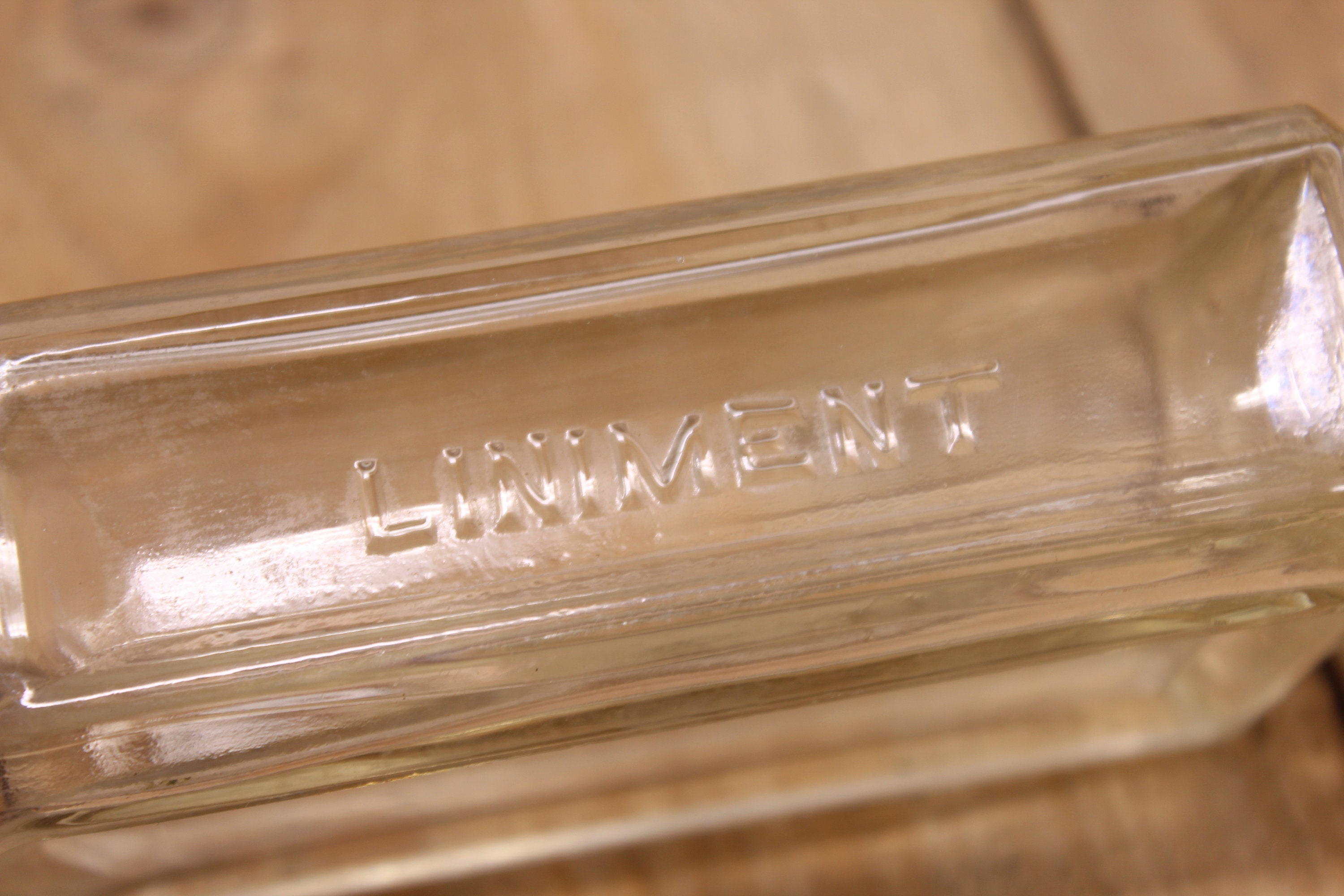 Rundle's Liniment Clear Glass Bottle - Etsy