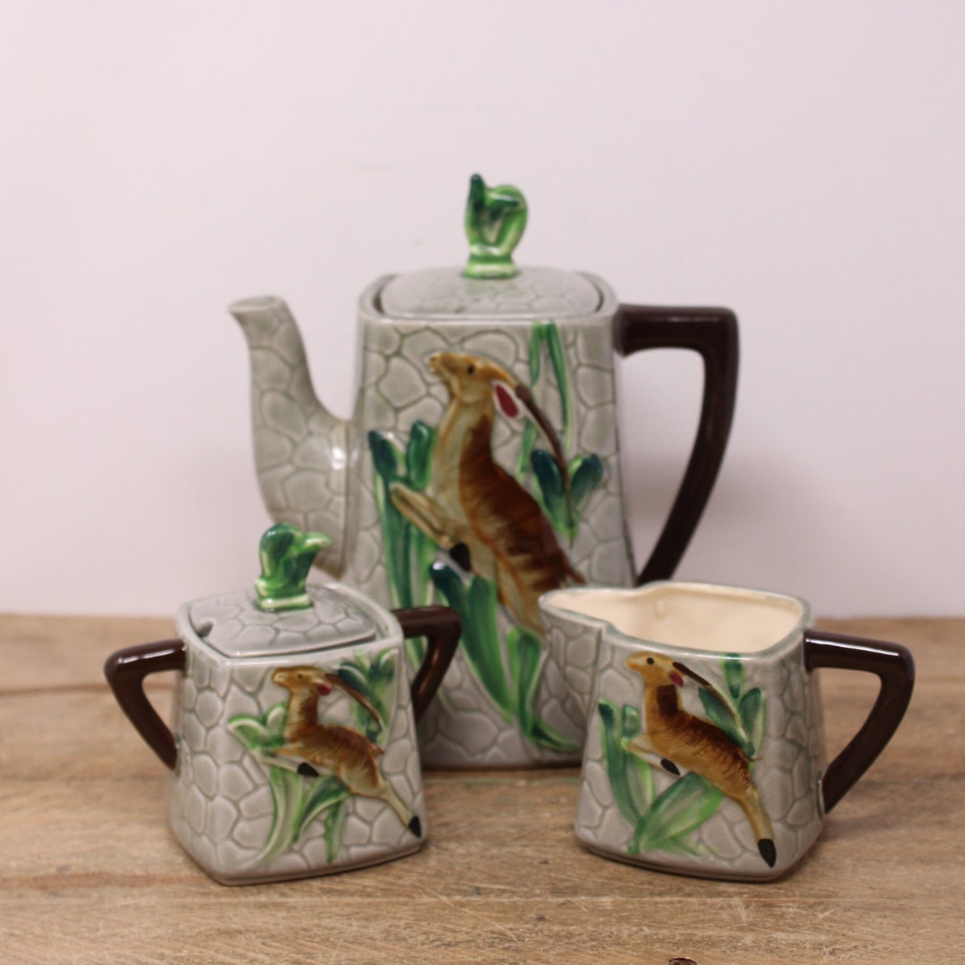 Vintage L. Batlin & Sons Leaping Antelope Tea Set - Etsy Canada
