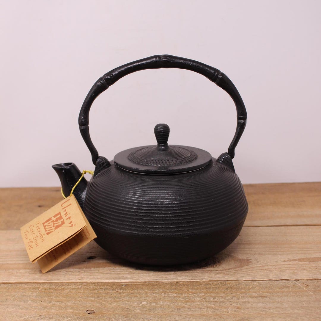 Vintage Tetsubin Unity - Cast Iron Japanese Teapot With Enamel Lining ...