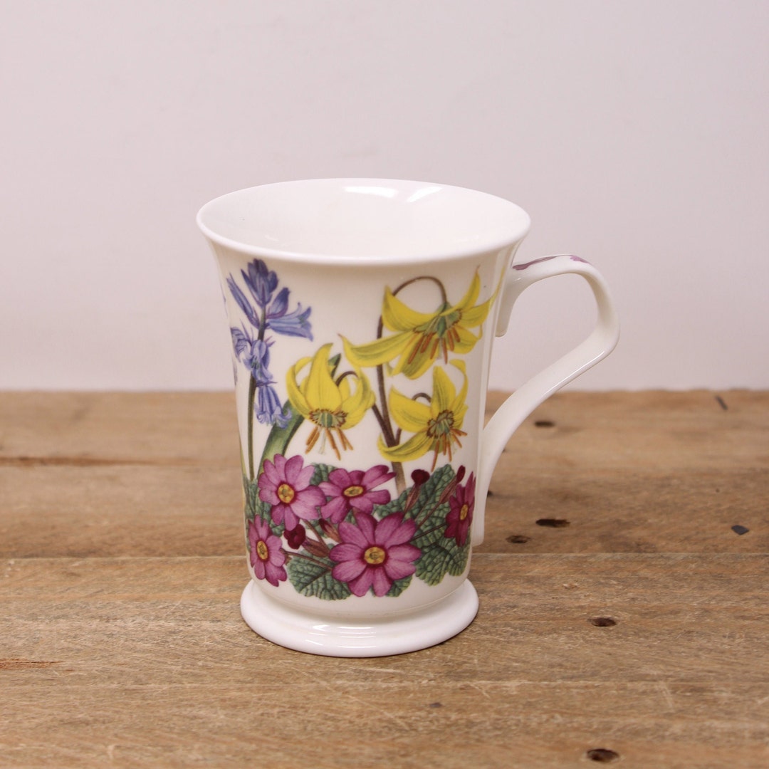 Dunoon - Printemps - Fine Bone China Coffee / Tea Mug Floral Design by ...